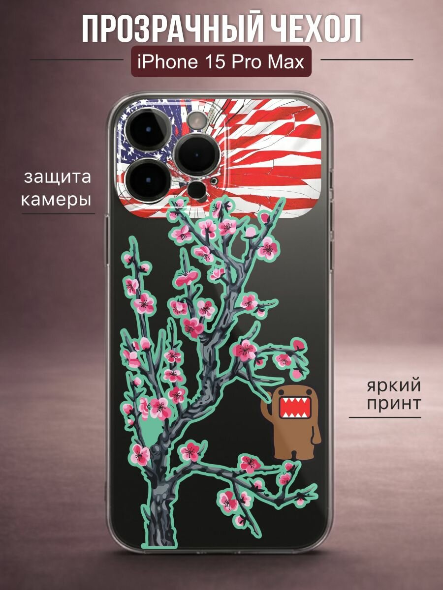 Прозрачный чехол на iPhone 15 PRO MAX Аризона - 2к17 эстетика