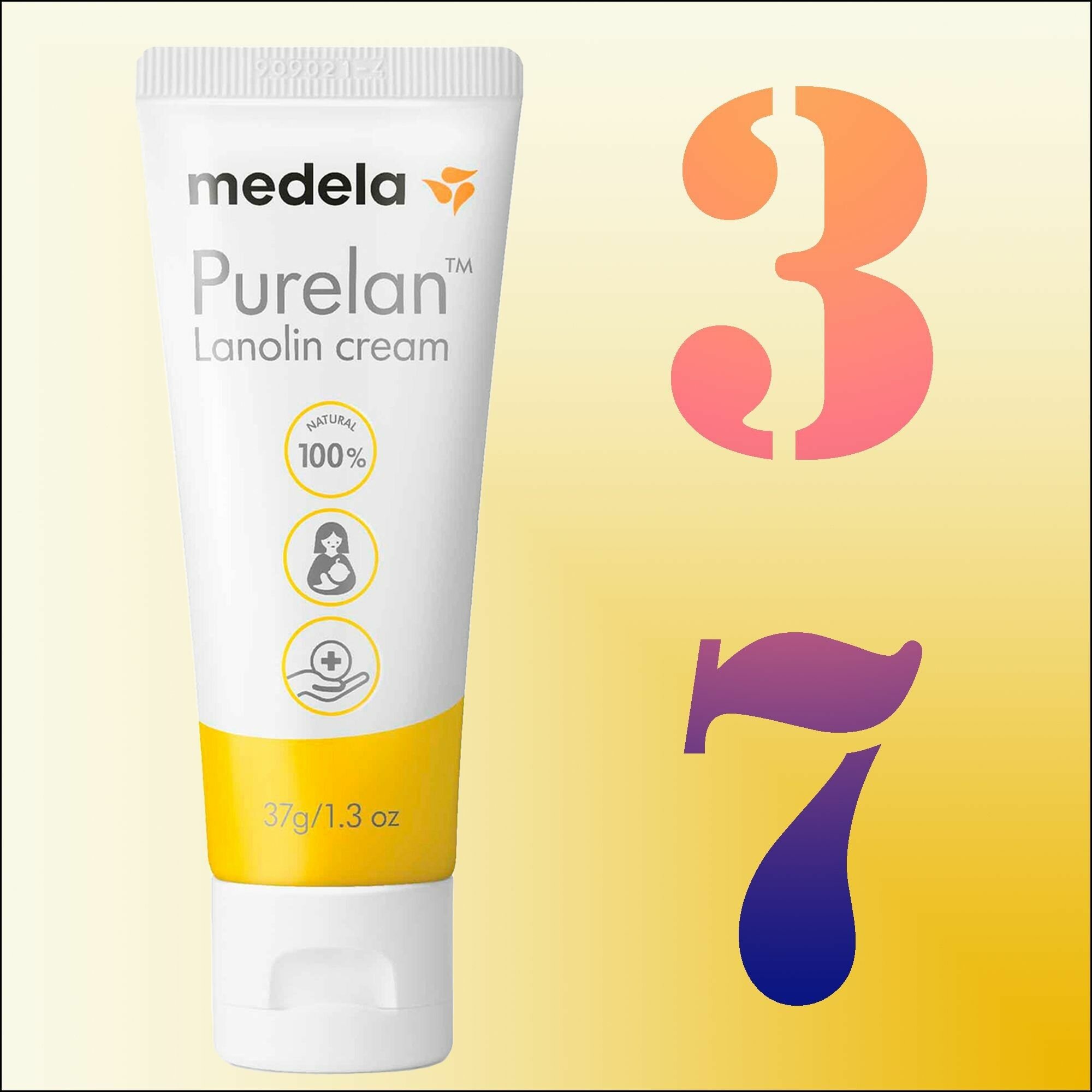 Ланолиновый крем Medela Purelan 37 г, премиум уход от раздражения, сухости и трещин