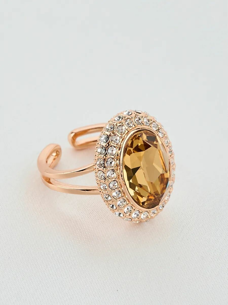 Кольцо, кристалл, кристаллы Swarovski