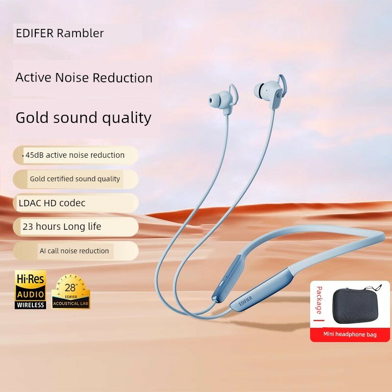 Беспроводные Bluetooth-наушники Edifier W280NB Pro с активным шумоподавлением, внутриканальные, с шейным ободом, для