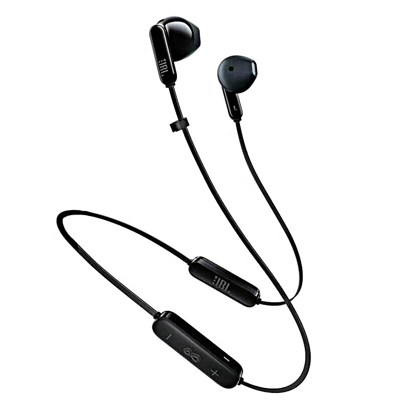 JBL TUNE235BT Беспроводные наушники с шейным ремешком, 30 часов автономности, черные, вкладышные для спорта и