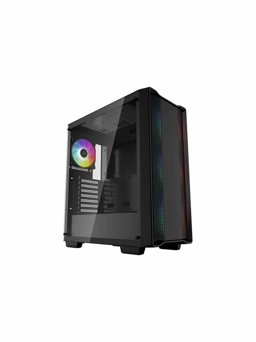 Корпус Deepcool CC560 ARGB черный без БП ATX 2x120mm 4x140mm 1xUSB2.0 1xUSB3.0 audio bott PSU