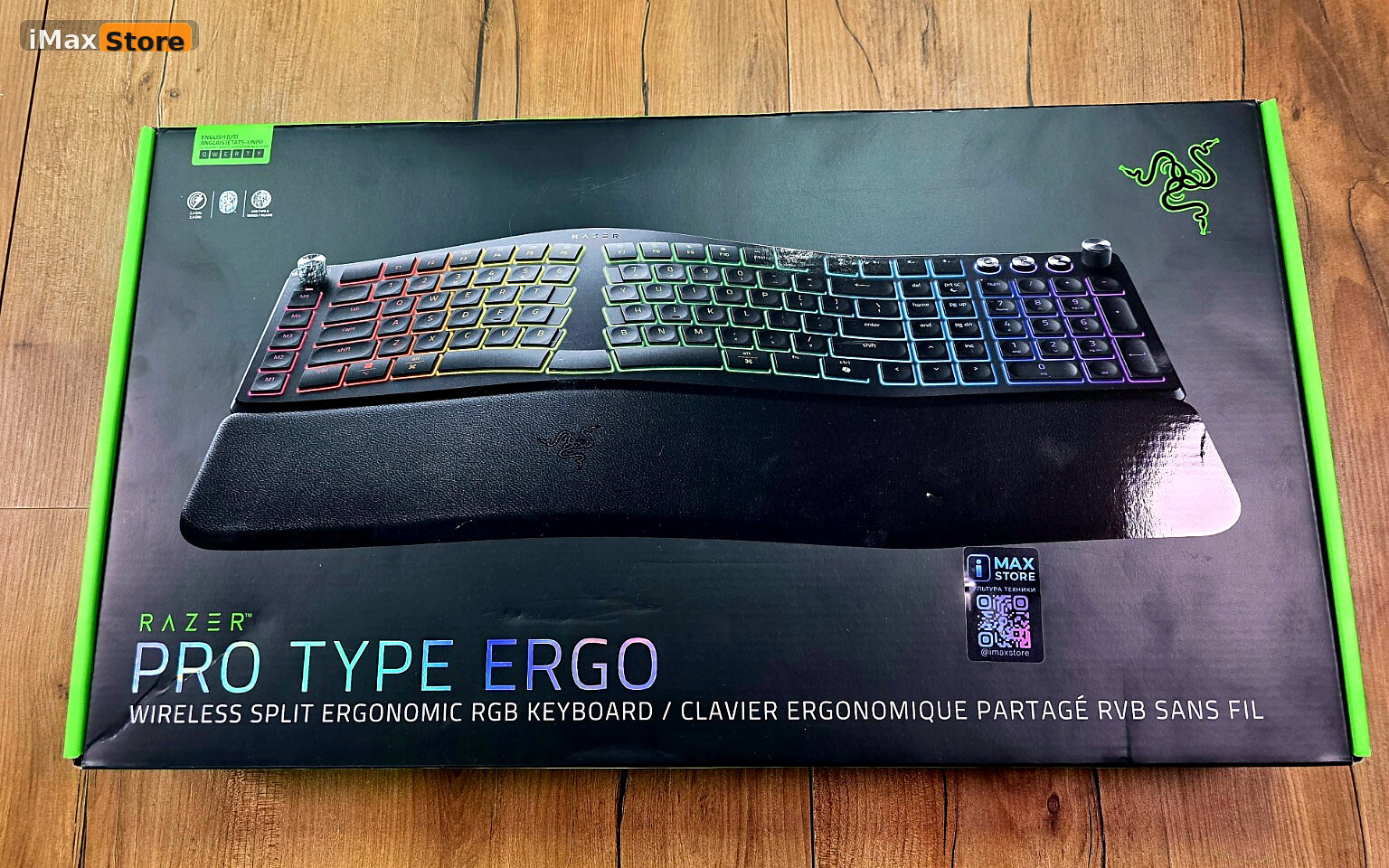 Клавиатура Razer Pro Type Ergo Wireless Split Ergonomic RGB , беспроводная, эргономичная