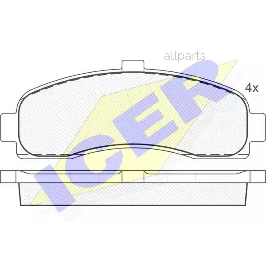 ICER 180922 Колодки тормозные дисковые