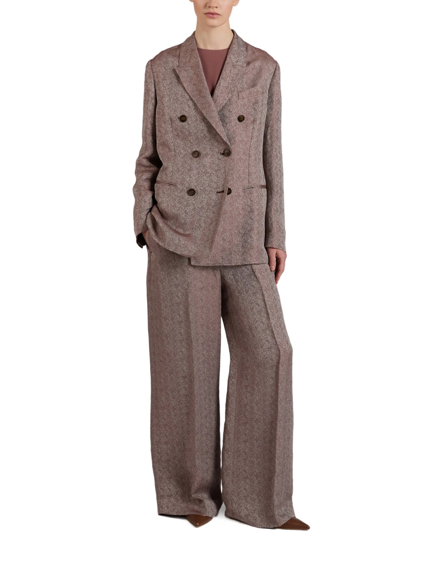 Брюки Slowear Herringbone-weave regular-fit trousers, размер 42 — фото 1