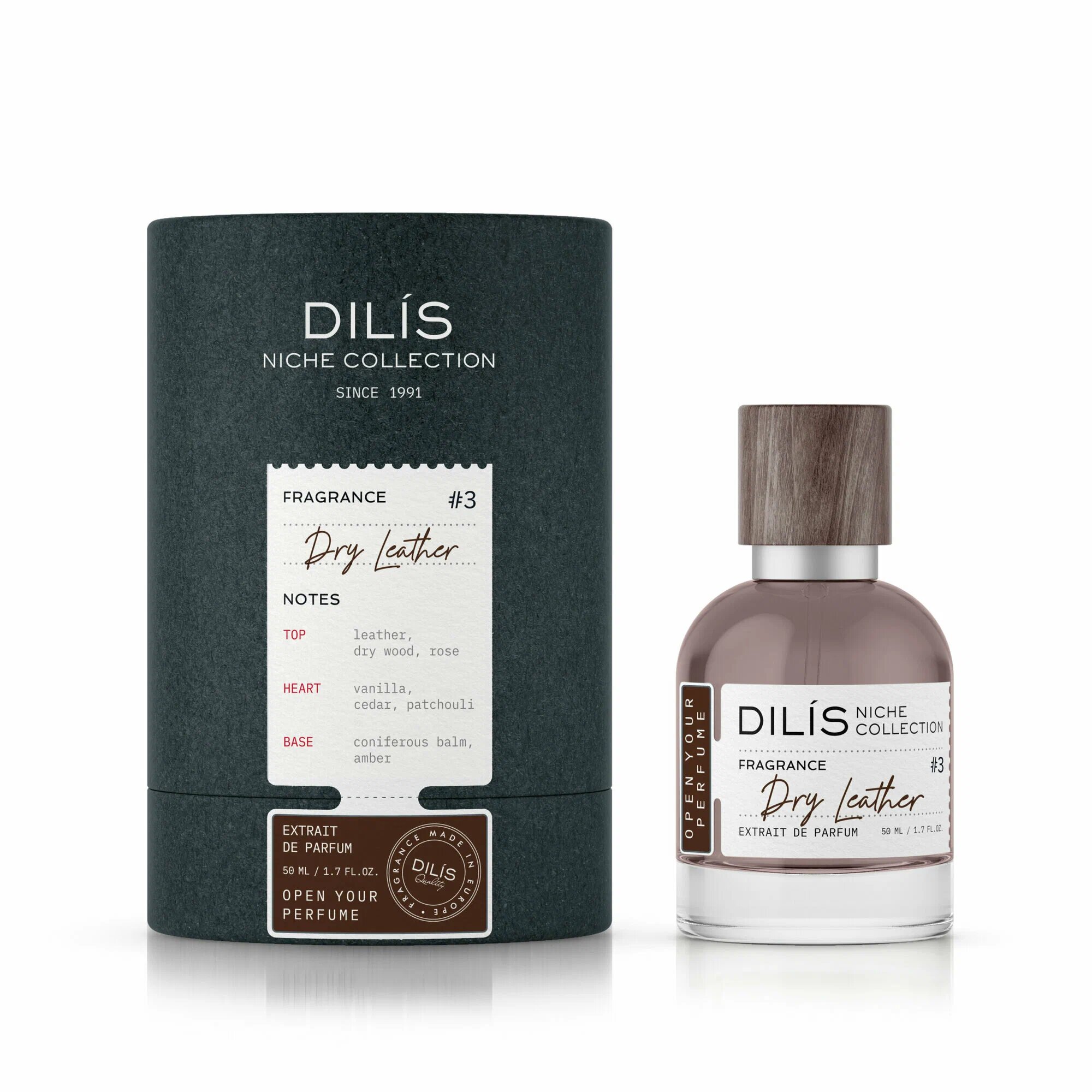 DILIS Niche Collection Духи Экстра мужские Dry Leather # 3 men 50 мл