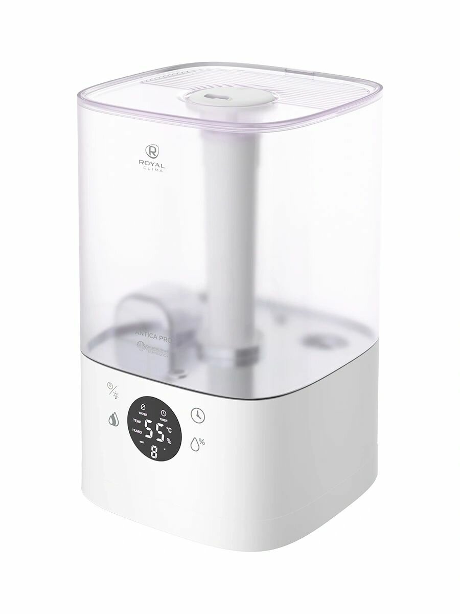 Увлажнитель воздуха ультразвуковой Royal Clima RUH-ANP300/4.3E-WT, 4.3л, белый