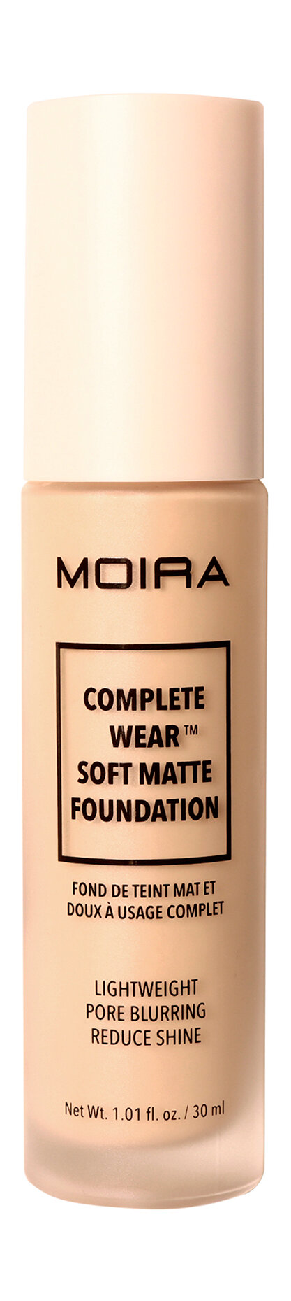 MOIRA Тональный крем Moira Complete Wear Soft Matte Foundation, 30 мл, 325 Светлый