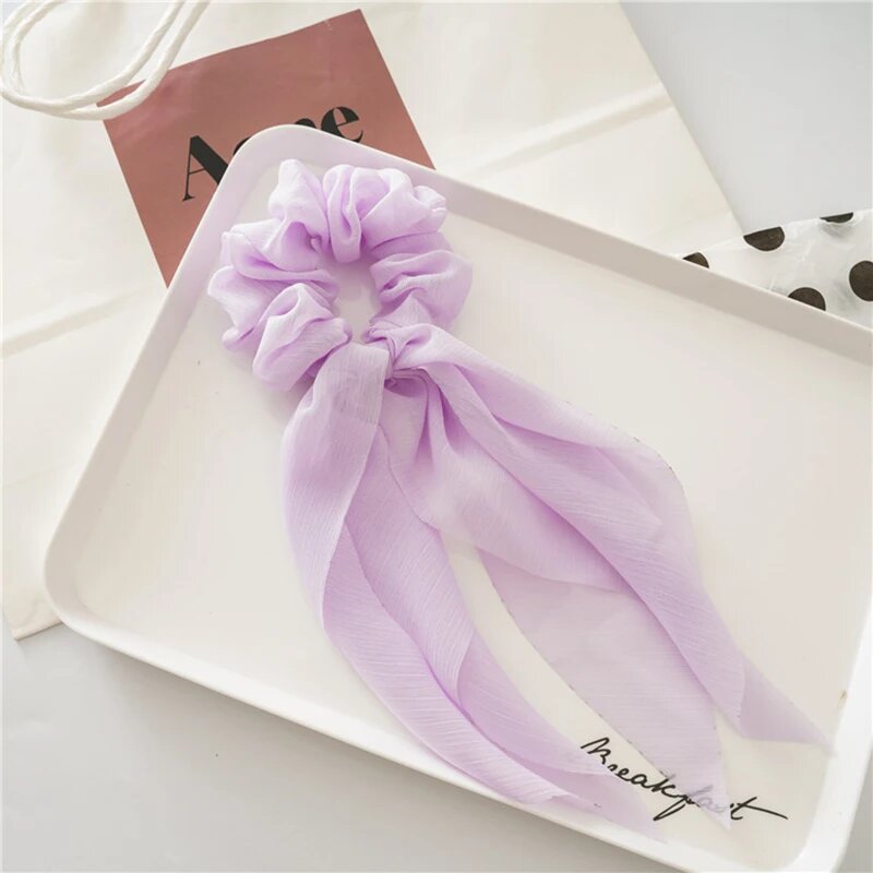 Шифоновые резинки для волос Фиолетовый, Light Purple