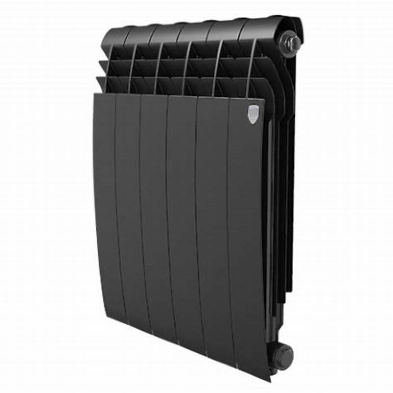 Радиатор алюминиевый Royal Thermo Biliner Alum 500, Noir Sable, 8 секций