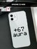 Чехол на Apple iPhone 12 mini / Айфон 12 Мини с принтом Надпись: "+67 аура", про...
