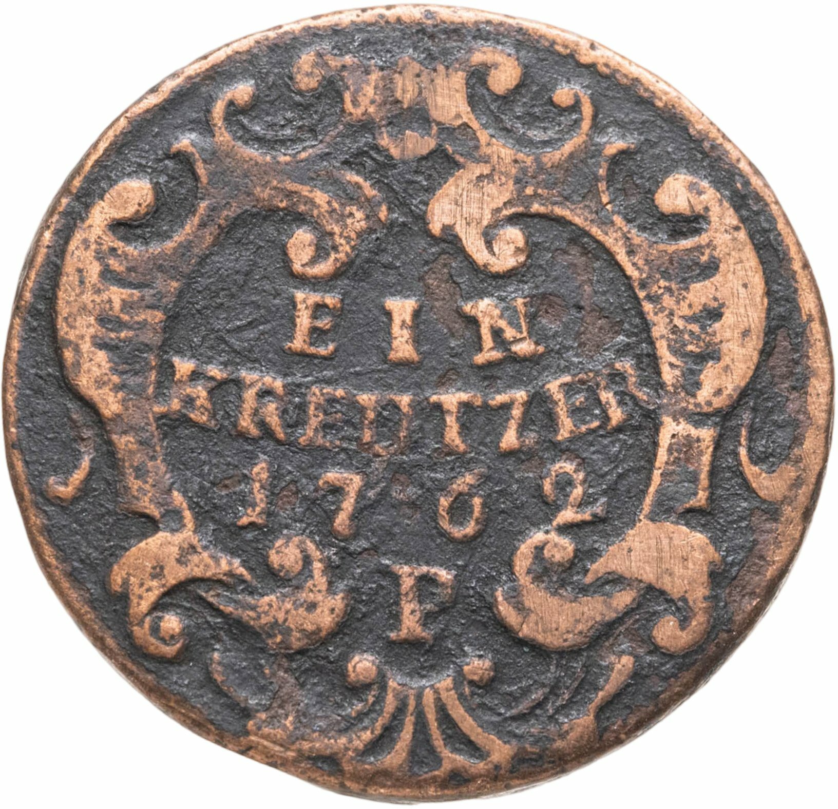 Австрия 1 крейцер kreuizer 1762 Мария Терезия, Медь, в сохранности VG