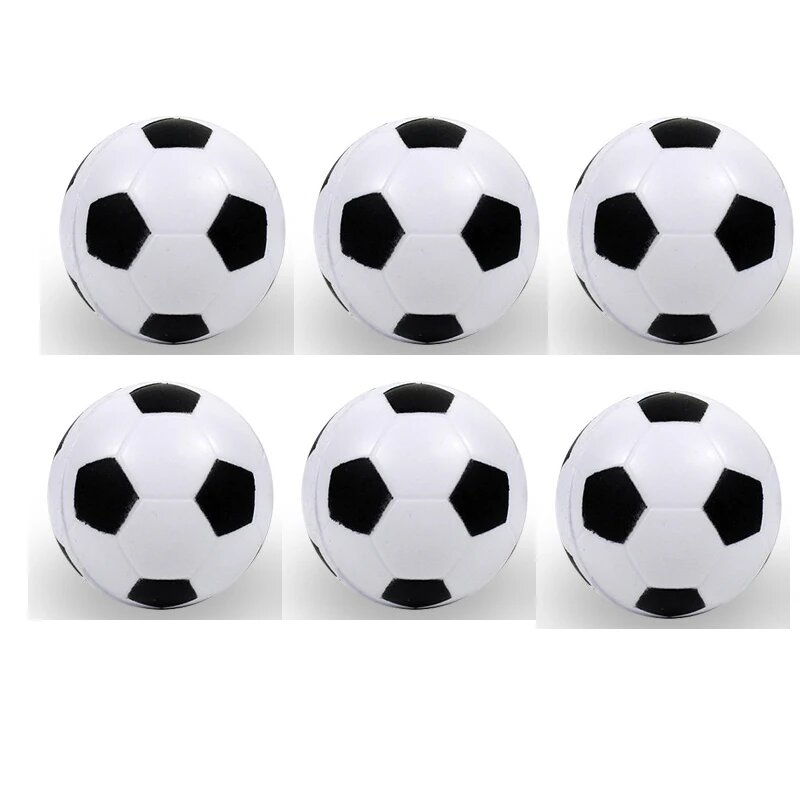 Детский мини-футбольный мяч из ПУ 4 см 6 pcs white