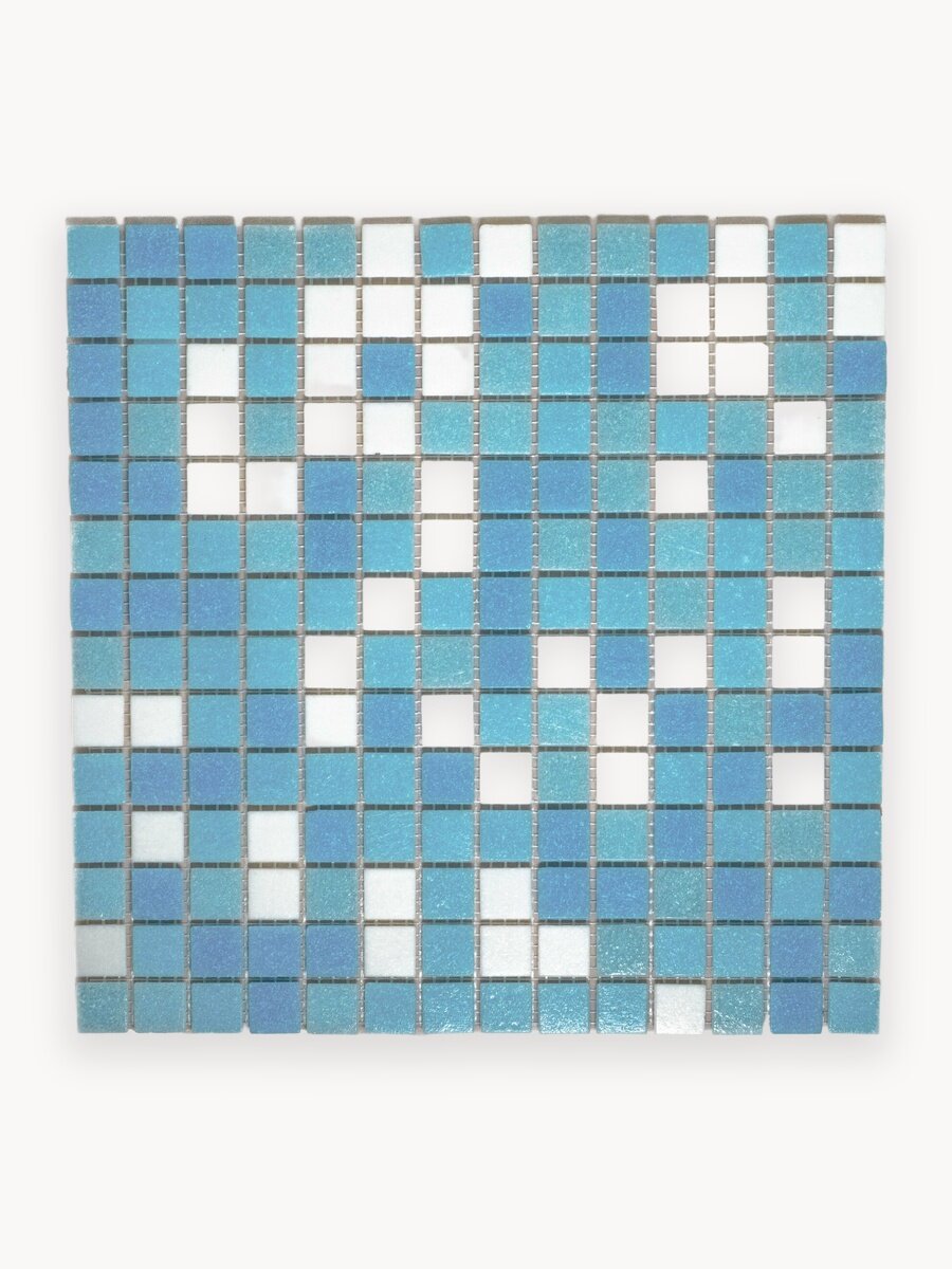 Плитка мозаика для ванной комнаты MIRO (серия Einsteinium №301), моющаяся высокопрочная, размер плитки 30.5х30.5см, упаковка 4 штуки на сетке, 0,372 м2