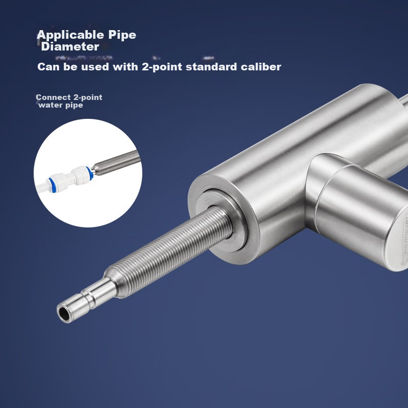 Submarine L30412 Direct Drinking Water Faucet Purifier Tap 2 Points Single Cold Kitchen Household Stainless Steel Water Purifier Tap