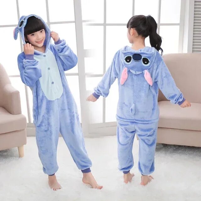 MINISO плюшевая пижама Disney Stitch для детей 6-12 лет