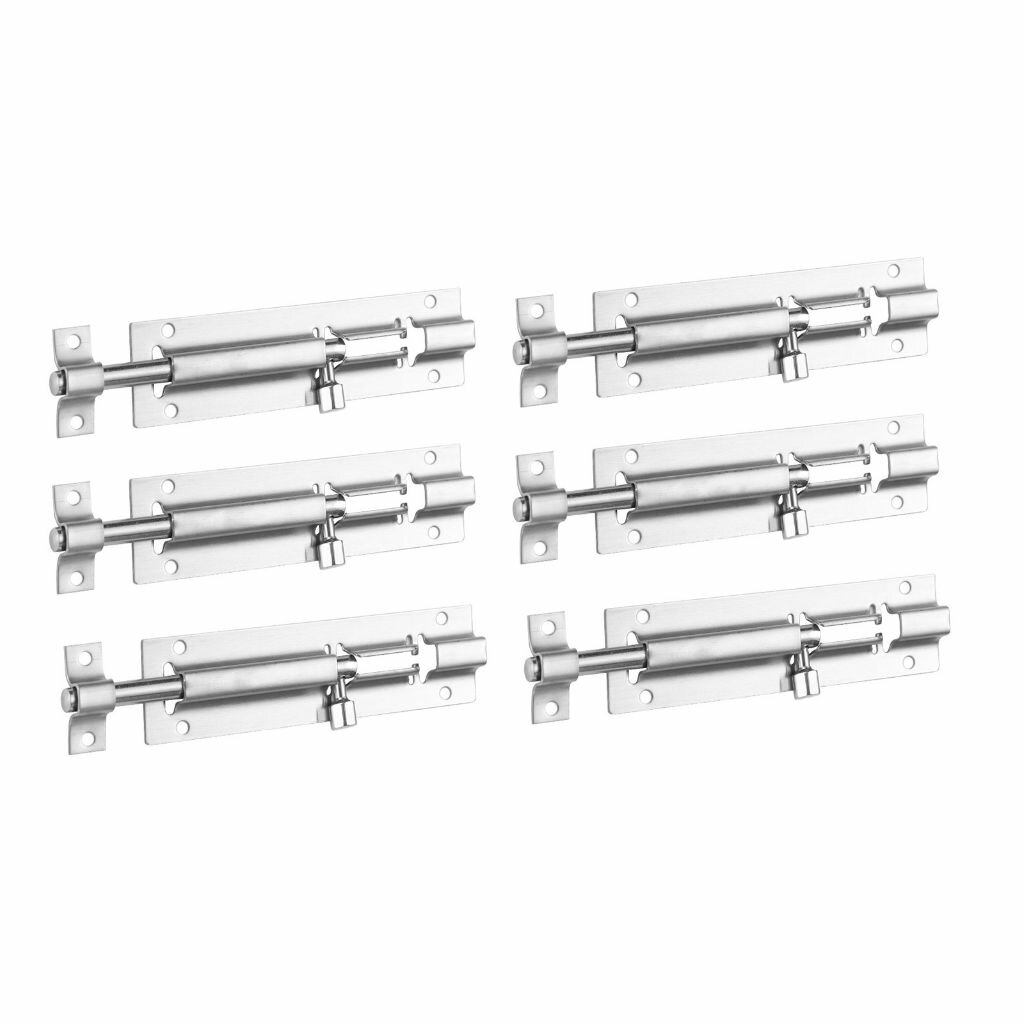 6 шт. Стальные задвижки для дверей, - 304 маленький квадрат