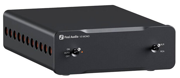 Fosi Audio V3 Mono-48V5A, черный, стационарный усилитель и ЦАП