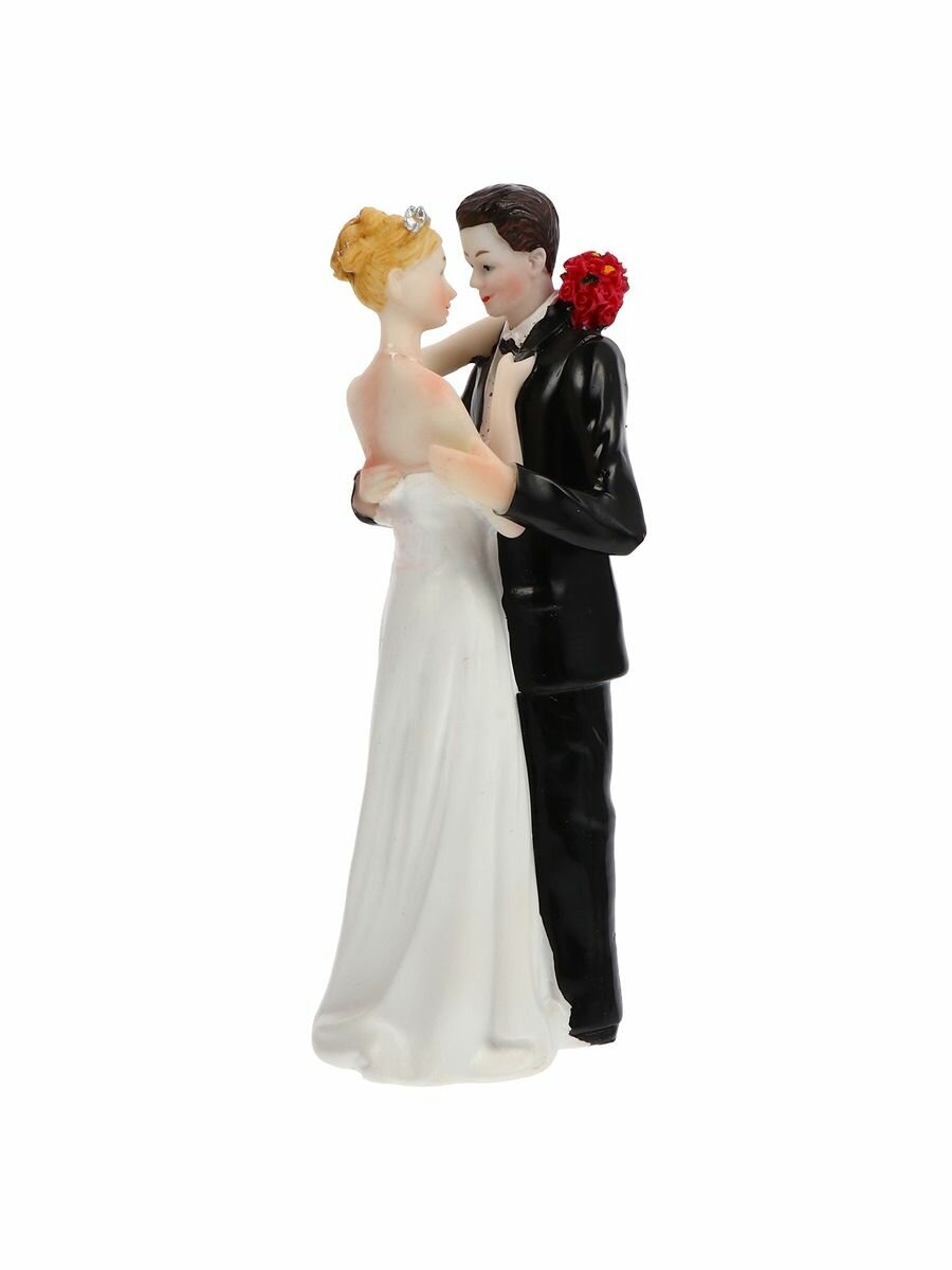 Декоративные статуэтки молодожёнов для праздничного стола, размер 16.5х6х5 см