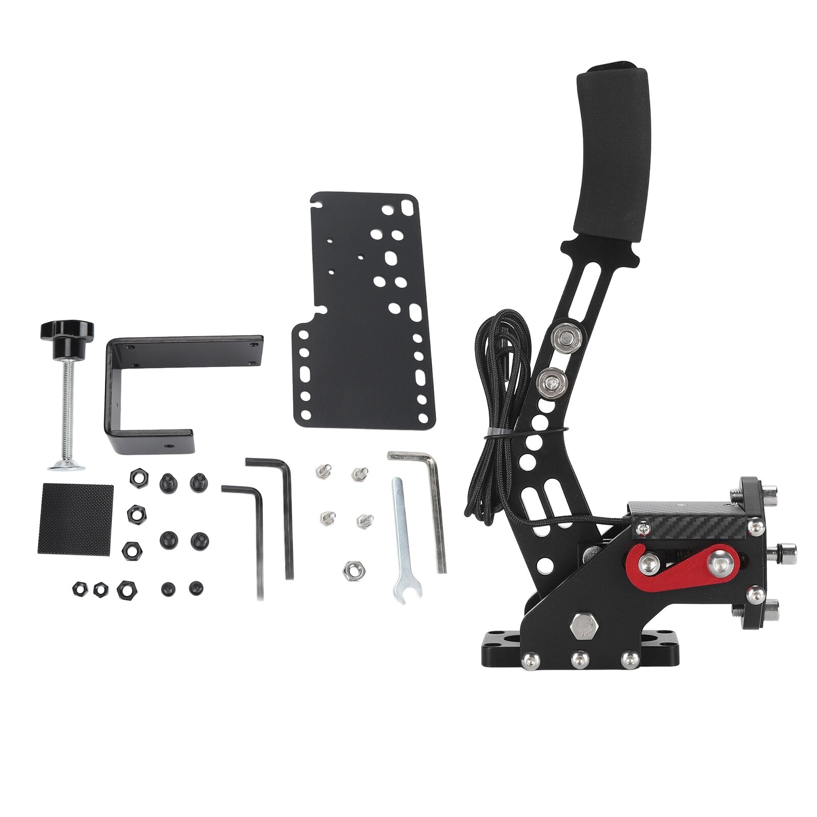 Гоночная игра для ПК USB Handbrake 16Bit Professional с фиксирующей пластиной, совместимая с Logitech G27 G29 G920 G923 T500 T300 FANATECOSW LFS DIRT RALLY, черная