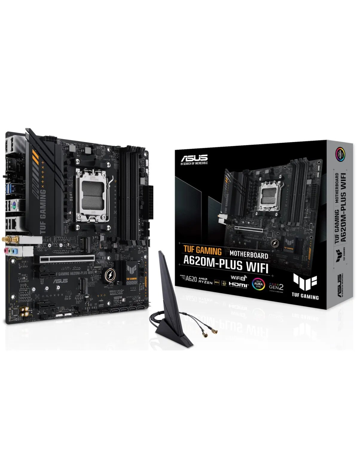 Материнская плата ASUS A620M-F GAMING WIFI Micro-ATX AM5 AMD A620 2xDDR5 (128ГБ)