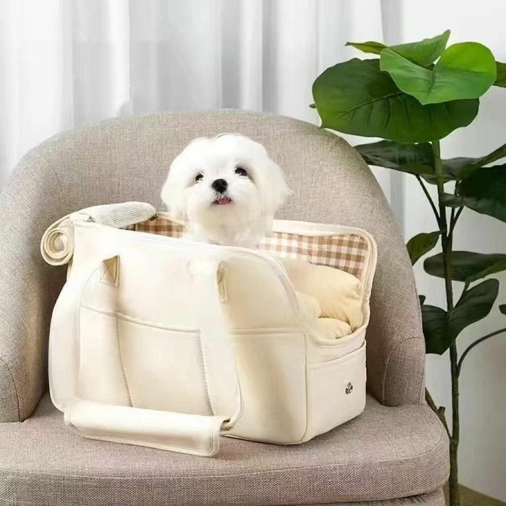 Маленькая собачья сумка с карманом, мягкий складной мешок для собак