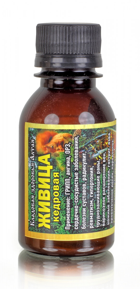 Живица кедровая 30% без добавок (100мл.) трофические язвы, переломы, делает сосуды эластичными