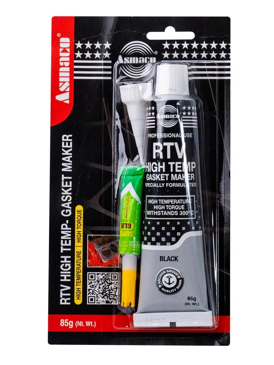 Силиконовый прокладочный герметик черный 85 г