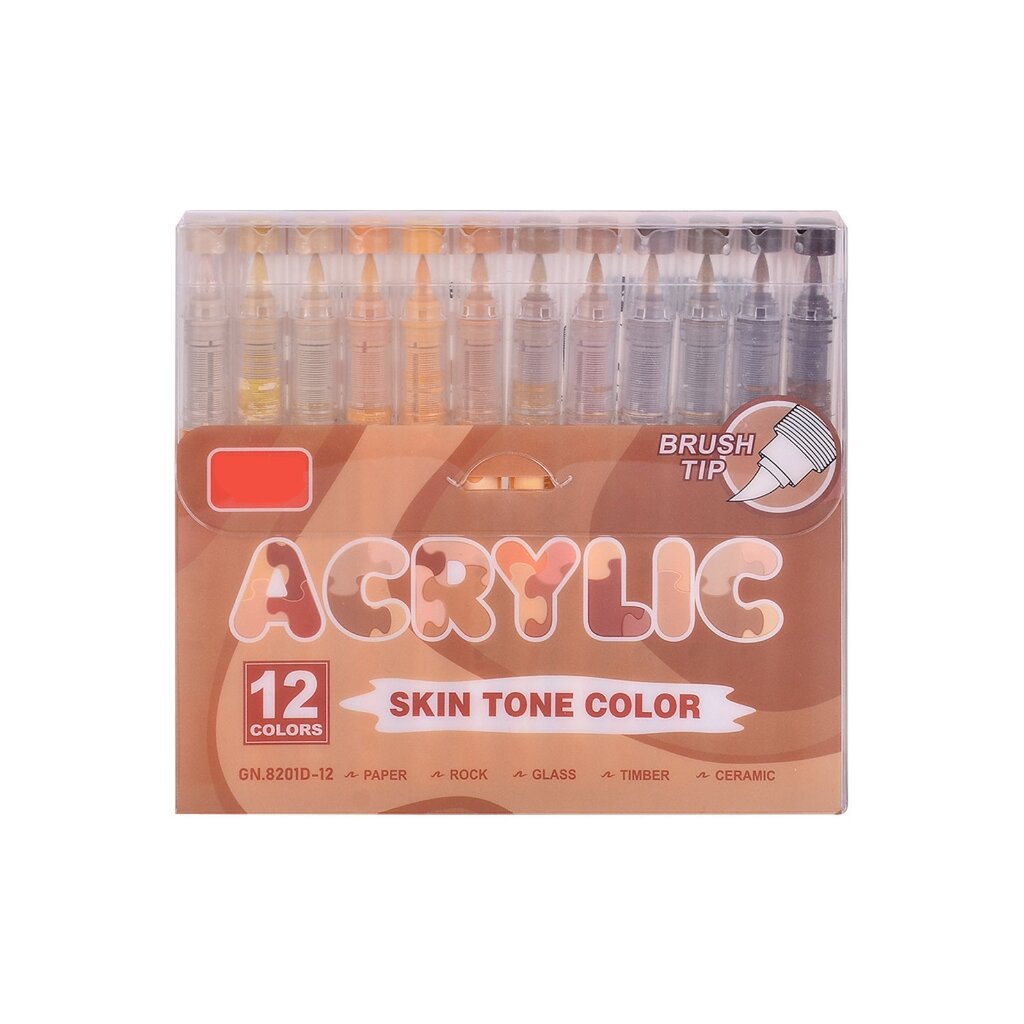 12-Цветная жидкая акриловая краска-маркер для ведения журнала скрапбукинга, раскрашивания рисунка