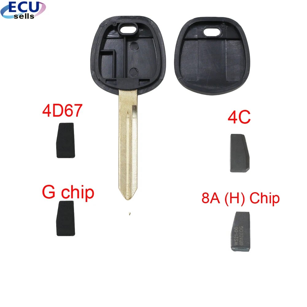 Брелок зажигания для транспондера с чипом 4D67/ ID4C / G чип/H чип для TOYOTA Camry Avalon Uncut TOY47 лезвие shell with 4C