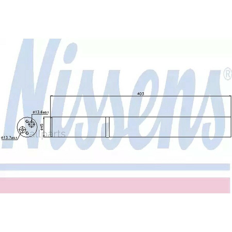 NISSENS 95226 осушитель кондиционера! 403x45\ MAN TGA 02>