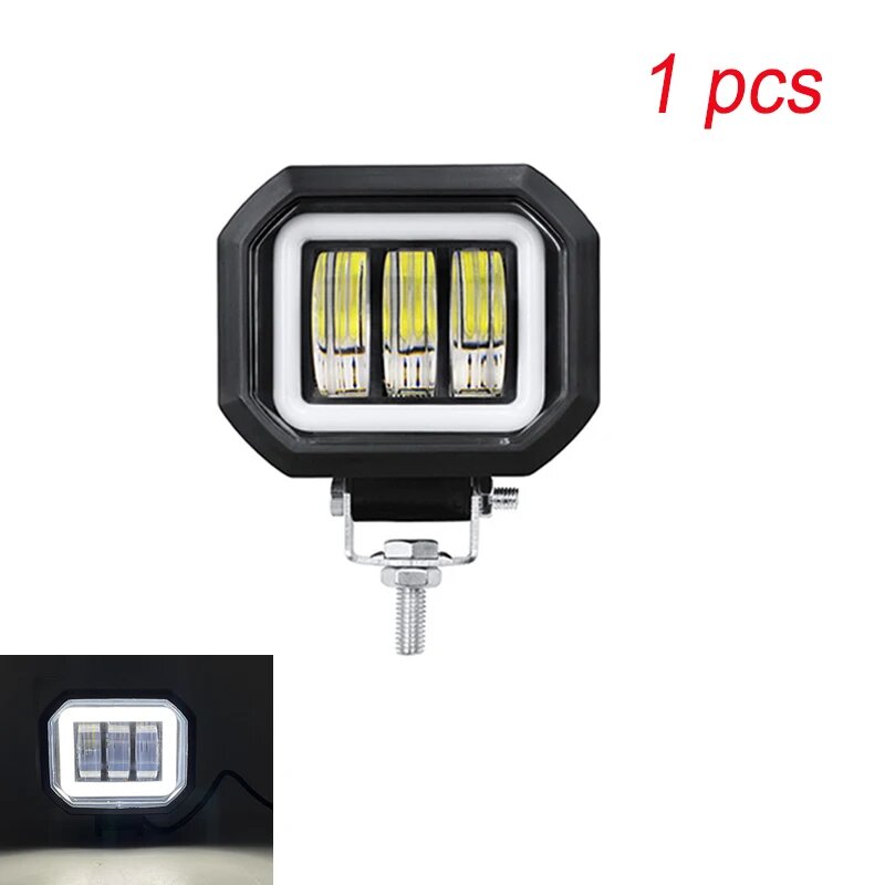 1 шт. противотуманная квадратная круглая фара для автомобильных транспортных средств и электрических скутеров, Arctic V3 +, 3 линзы, глаза ангела 1pcs White