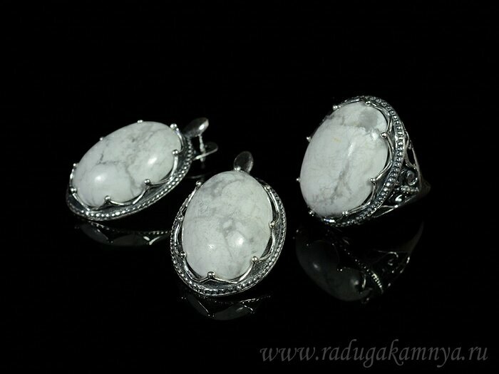 Серьги, кахолонг