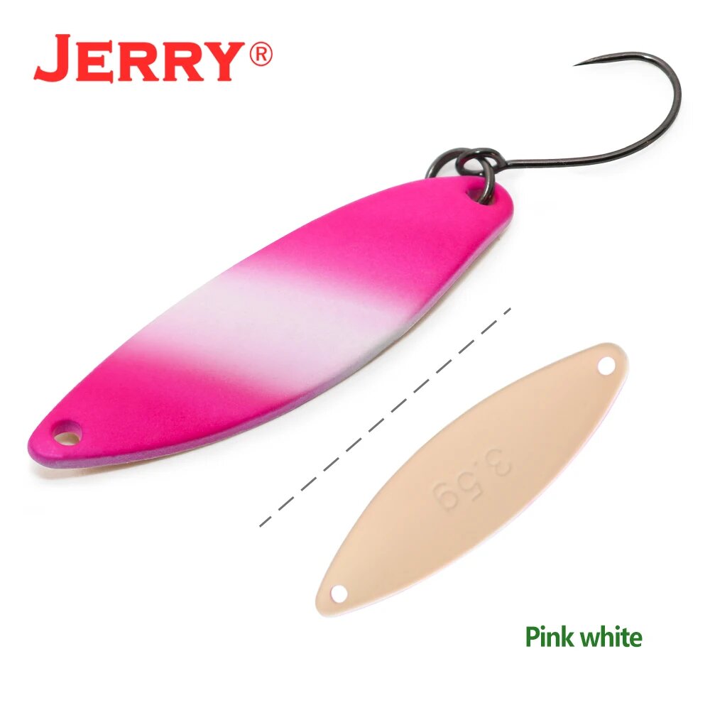 Jerry Лео форель ультралегкие спиннинговые рыболовные приманки Micro Brass Троллинговые одиночные крючки Ложка Смешные приманки Озерная Снасть