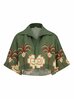 Рубашка Palm-tree print linen shirt