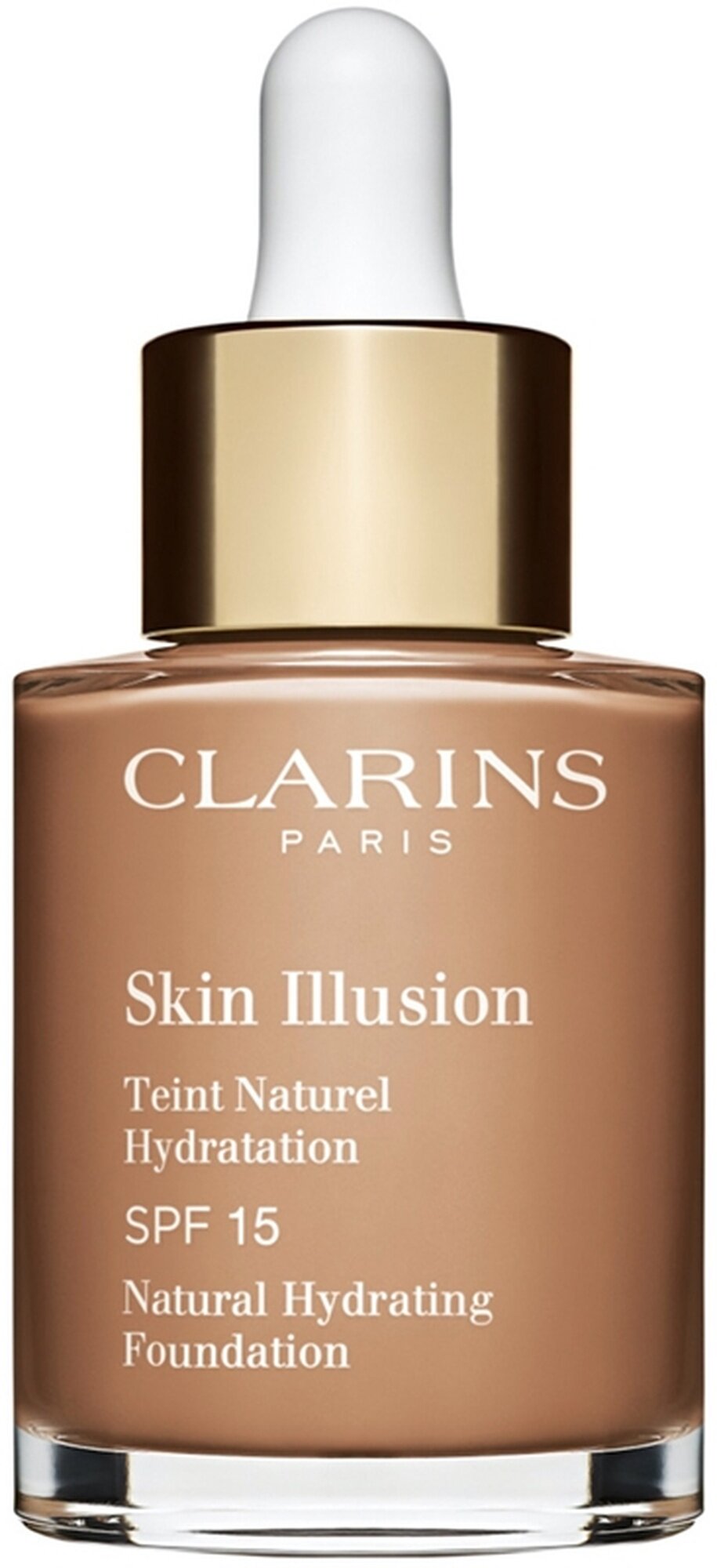 Clarins Осветляющая увлажняющая основа SPF 15 Skin Illusion Natural Hydrating Foundation 30 мл оттенок 112.3N Sandalwood