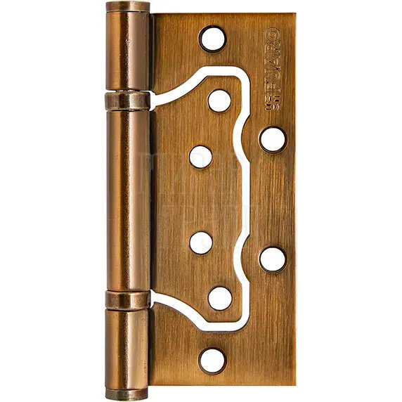 Петля универсальная Fuaro (Фуаро) без врезки 500-2BB/BL 100x2.5 блистер кофе глянец