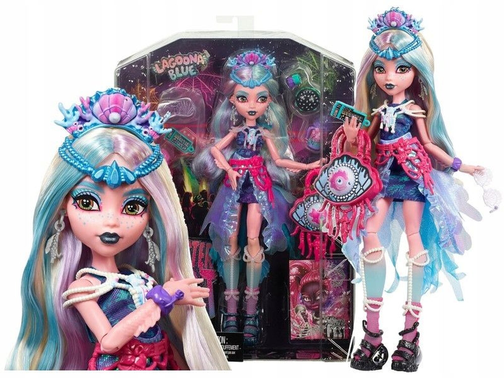 Кукла Mattel Monster High Fest - Кукла Лагуна Блю в наряде для фестиваля - Монстр Хай HXH82