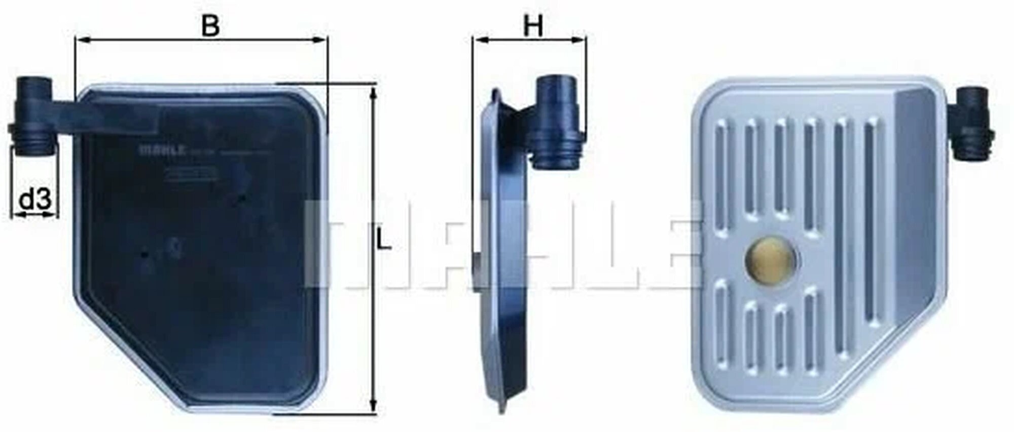 Фильтр АКПП MAHLE KNECHT HX156, для Hyundai, KIA, металл, пластик