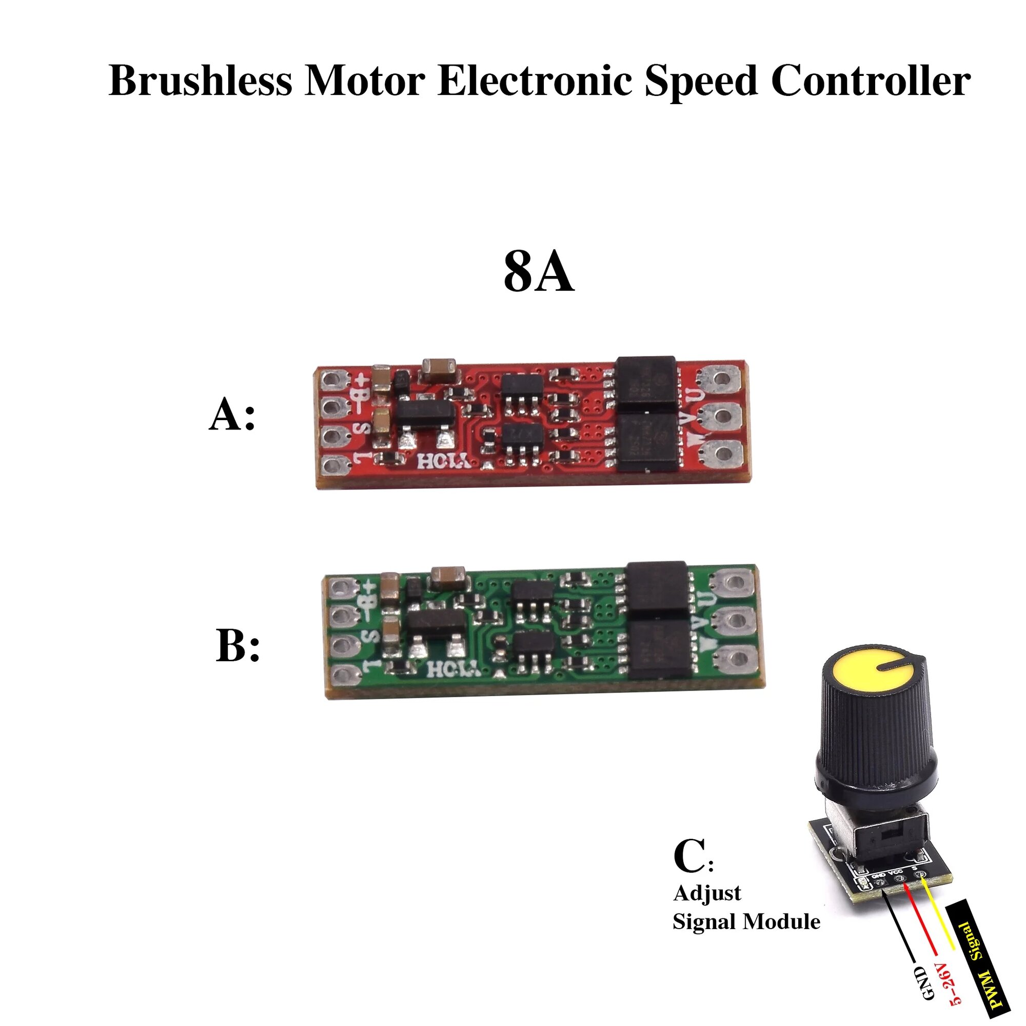 Бесщеточный драйвер двигателя Mini BLDC B Green Board