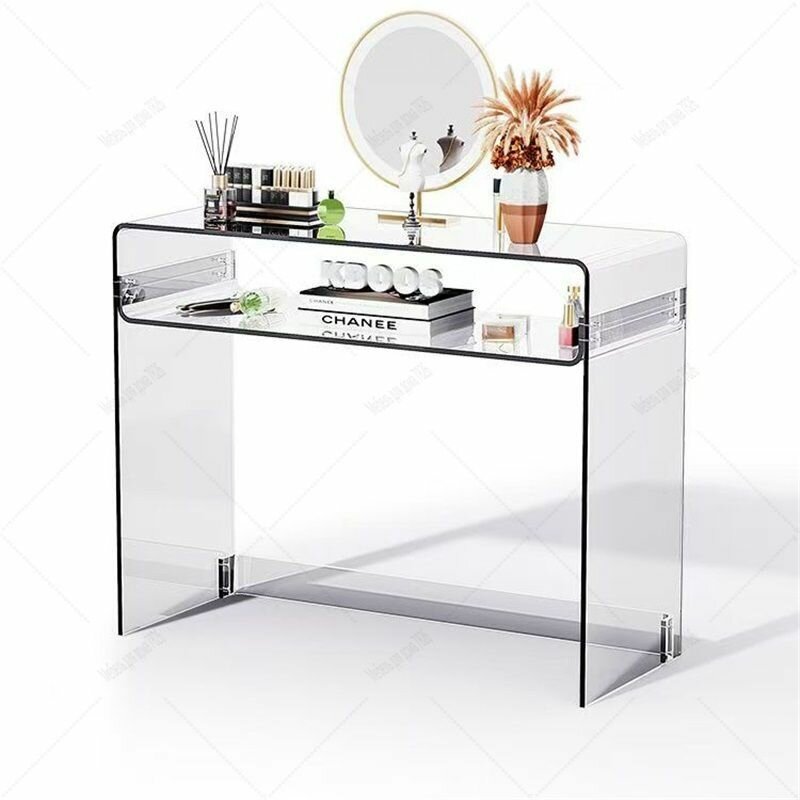 Консольный столик из прозрачного оргстекла, туалетный столик 85х75х40 см--Mlike