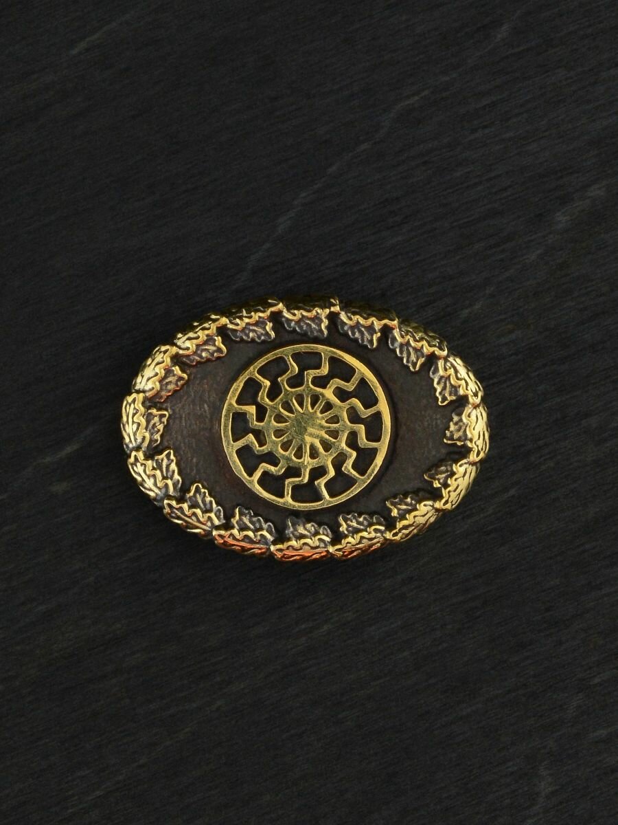 Замок друид для браслетов из паракорда Hobbylive, ювелирная латунь - Черное солнце