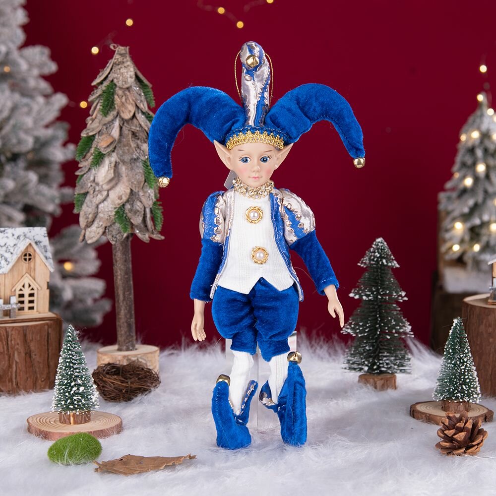 Рождественские эльфы 40 см кукла новогодняя Сидя Cтоя