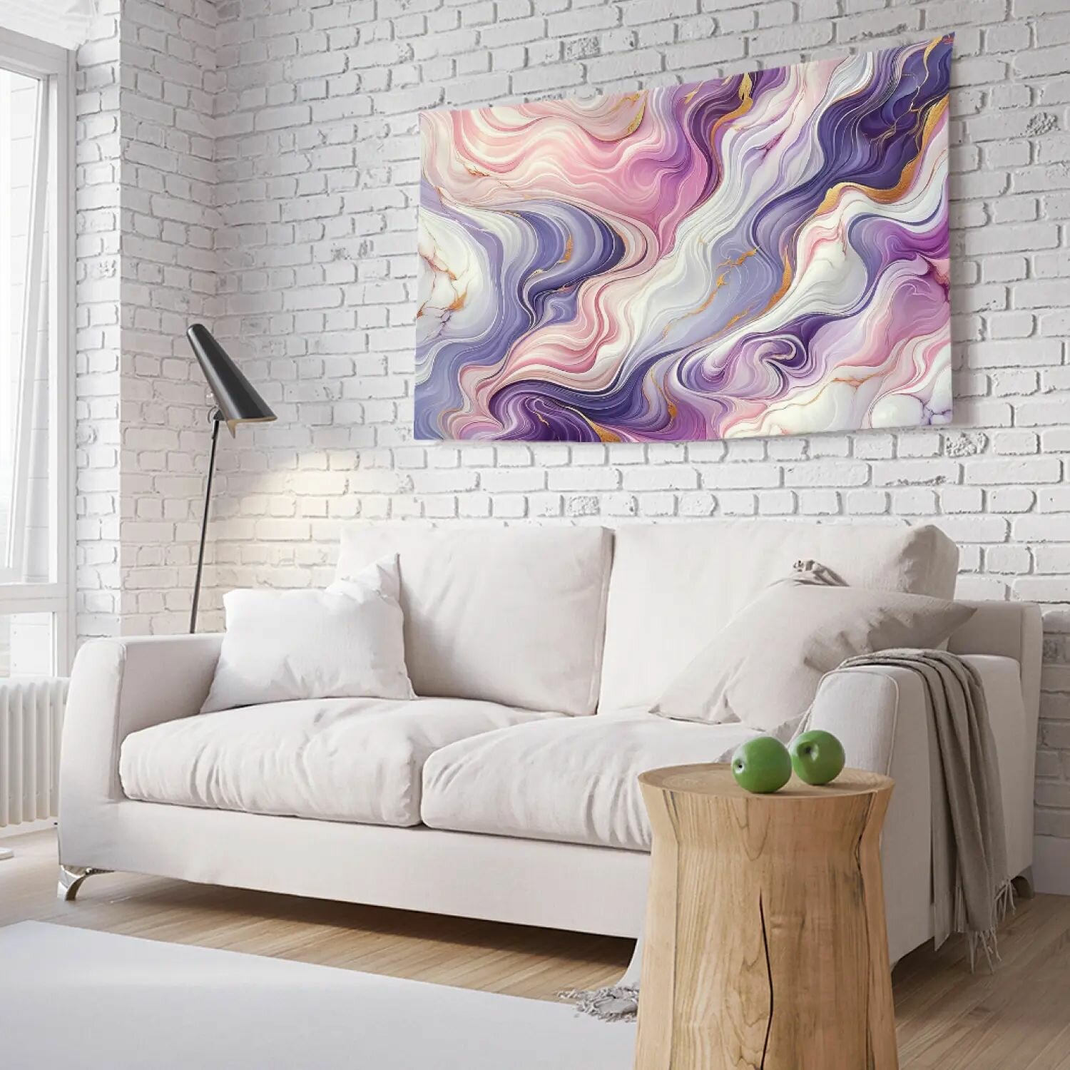 Горизонтальное фотопанно на стену JoyArty "Красочные разводы", из ткани, 100х150 см