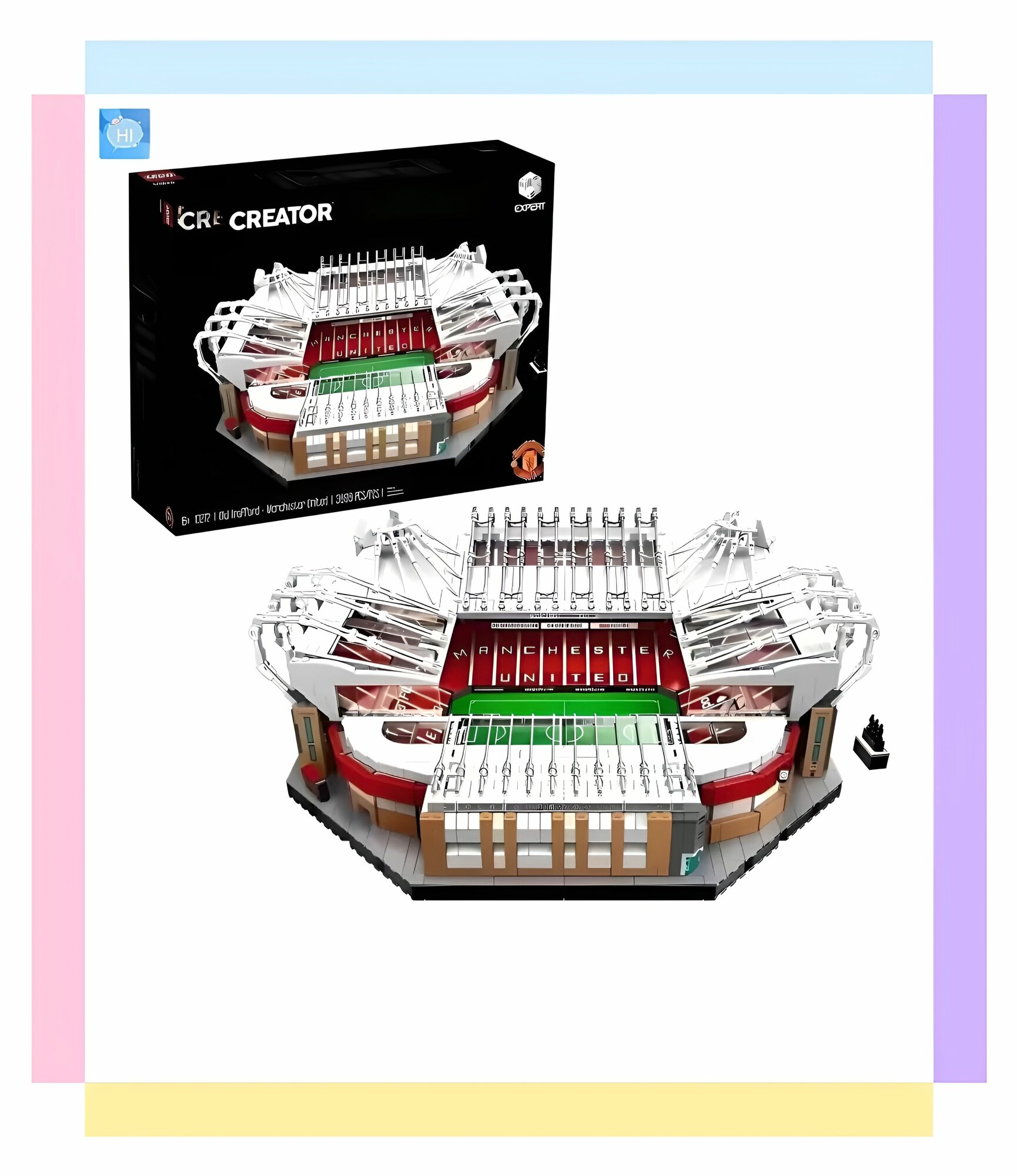 Конструктор Creato 10272 (3,898 Pieces) Building Kit for Adults and Collector Toy Creator Expert Old Trafford - Manchester United