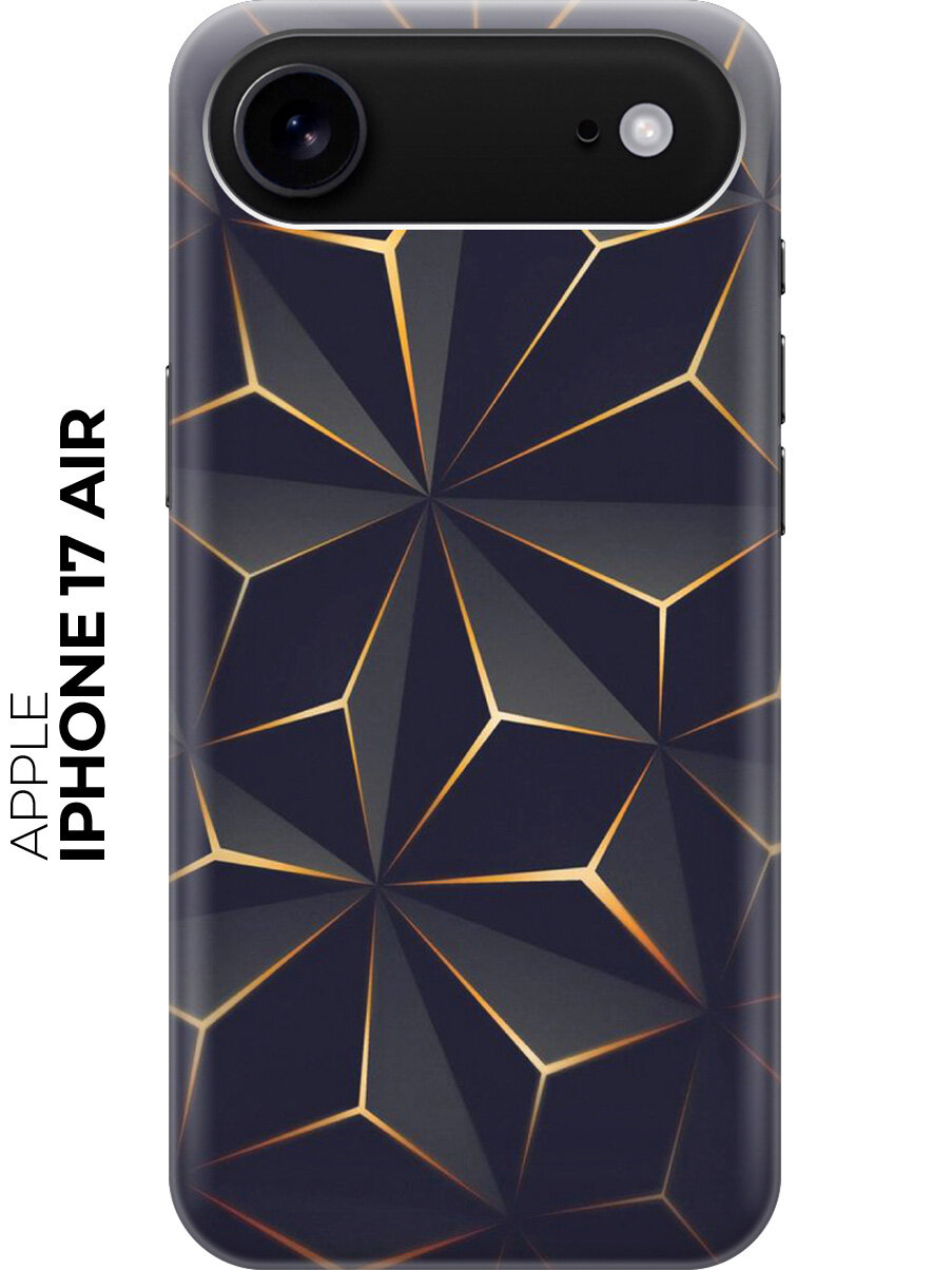 Силиконовый чехол на Apple iPhone 17 Air с принтом "Графитовый узор"