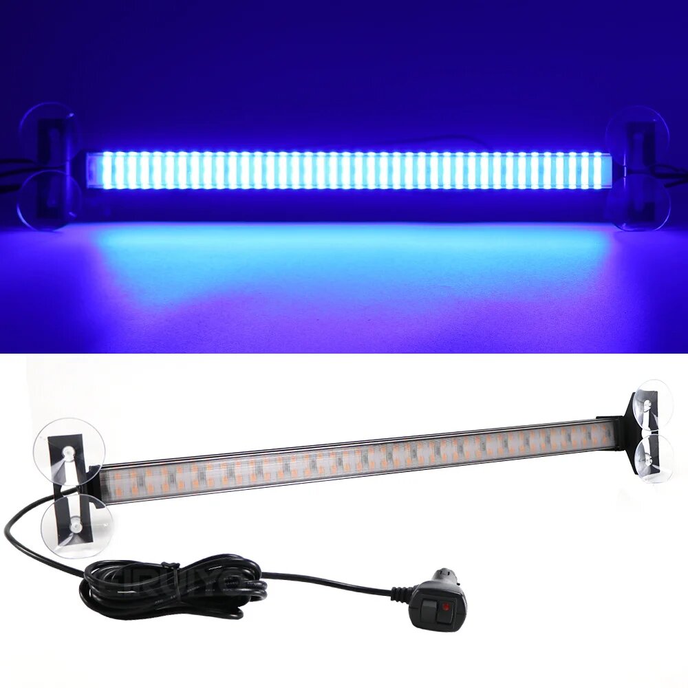 80-светодиодные стробоскопы, полицейские огни для авто, аварийный гриль, сигнальная лампа, Blue