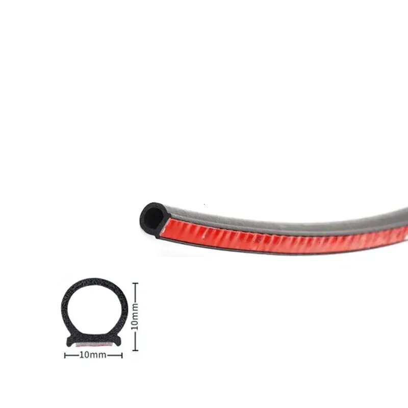 4-метровая форма B P Z Big D Уплотнительная лента для двери автомобиля EPDM Резиновая шумоизоляция Уплотнитель Звукоизоляционный автомобильный уплотнитель Прочный клей