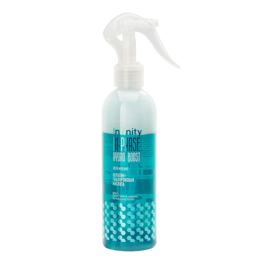 Спрей для волос CONCEPT "Infinity Hydro Boost", двухфазный, увлажняющий, 250мл
