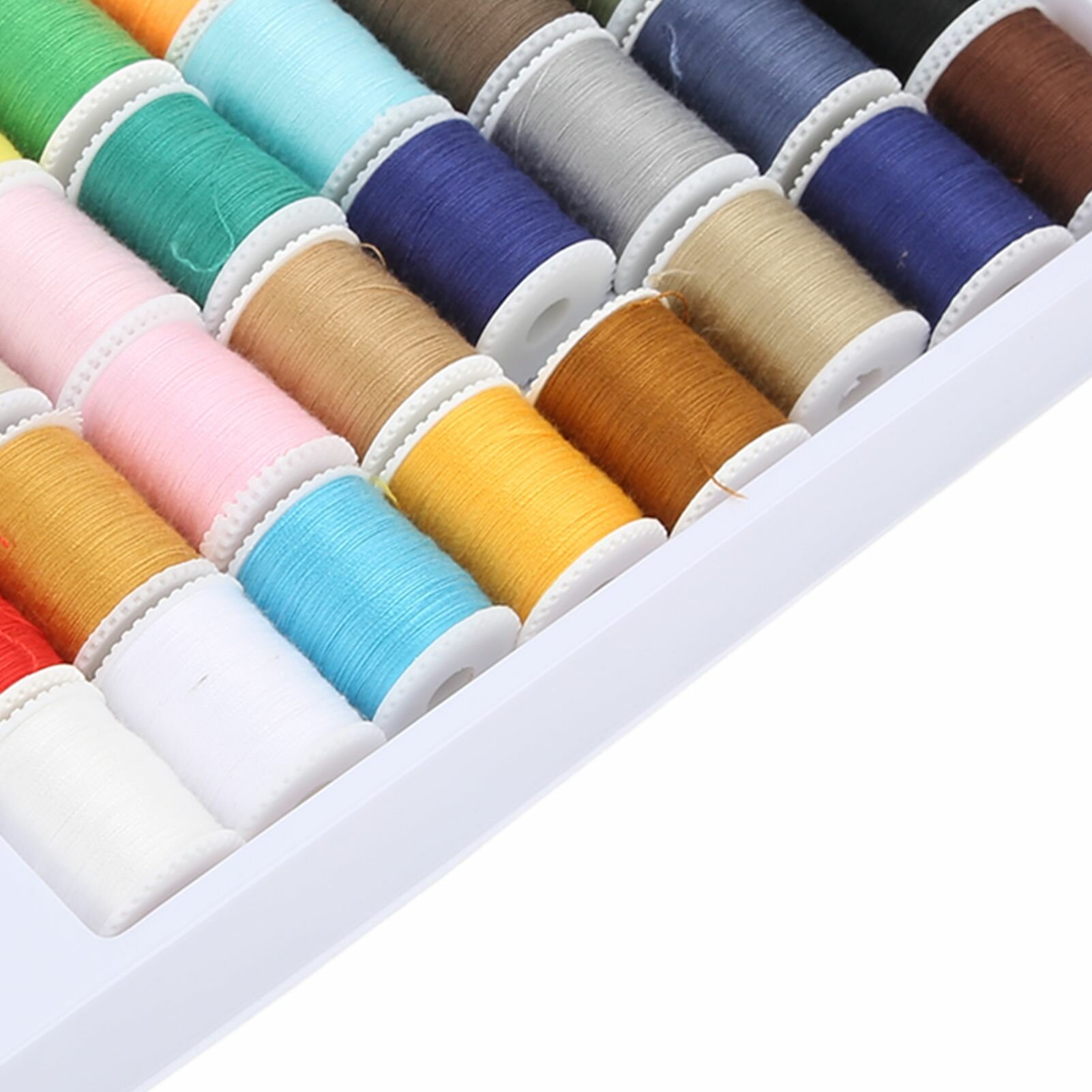 Набор ниток для шитья 60 цветов, полиэстер, практичный